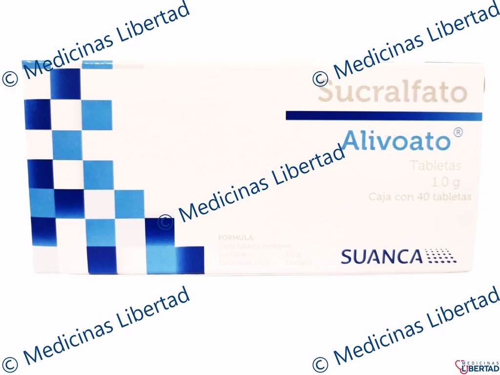 ALIVOATO / SUCRALFATO 1G SUANCA tabletas c/40 | Medicinas Libertad